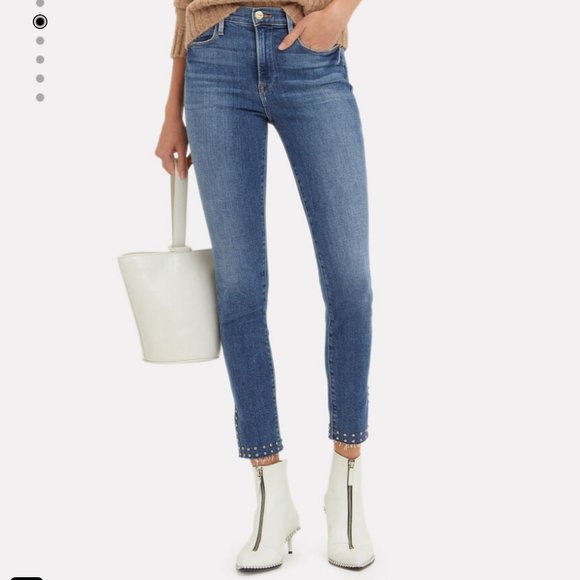Frame Denim | Jeans | Frame Le High Studded Skinny Jeans | Poshmark